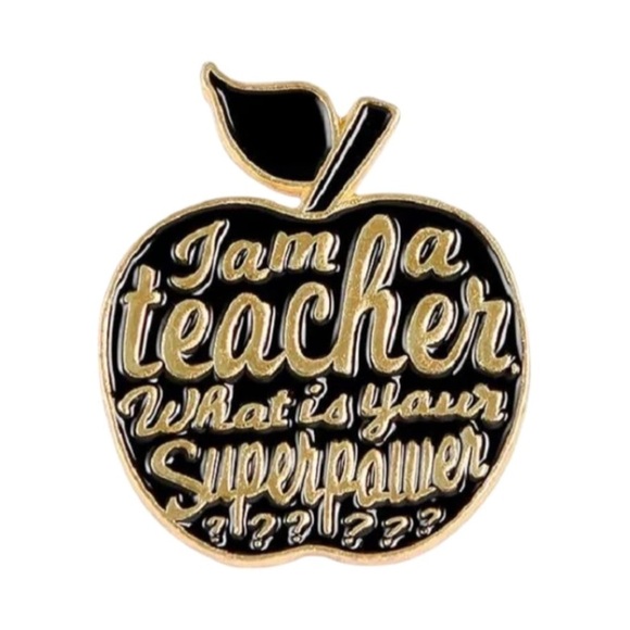 Jewelry | New Apple Shaped Teacher Enamel Pin | Poshmark